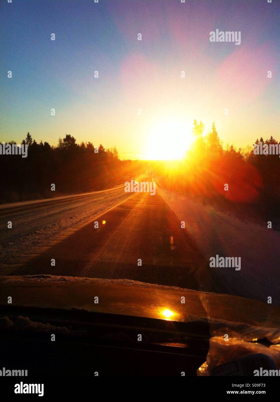 Car driving sunset window High Resolution Stock Photography and Images ...