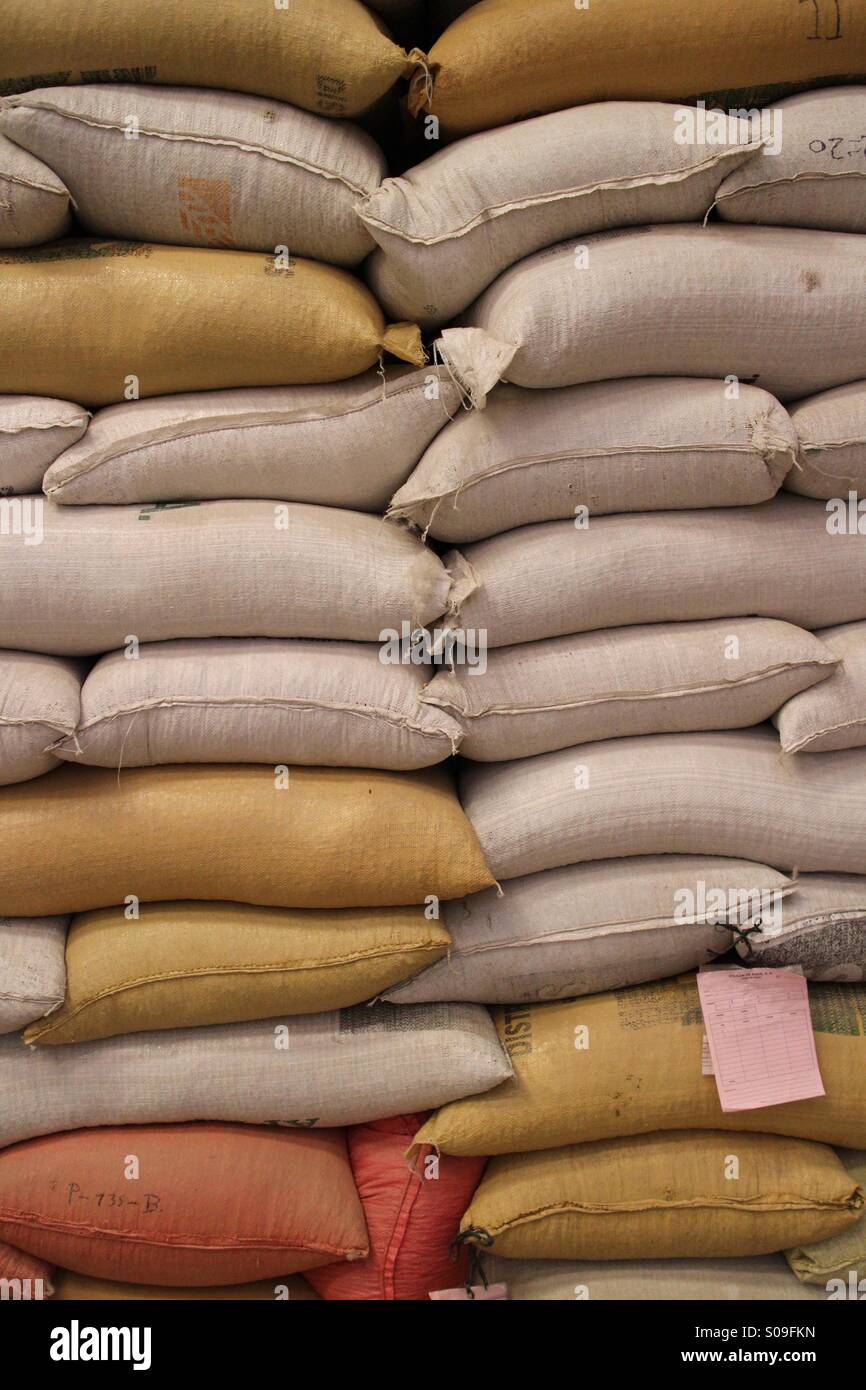 Bag stacks hi-res stock photography and images - Alamy