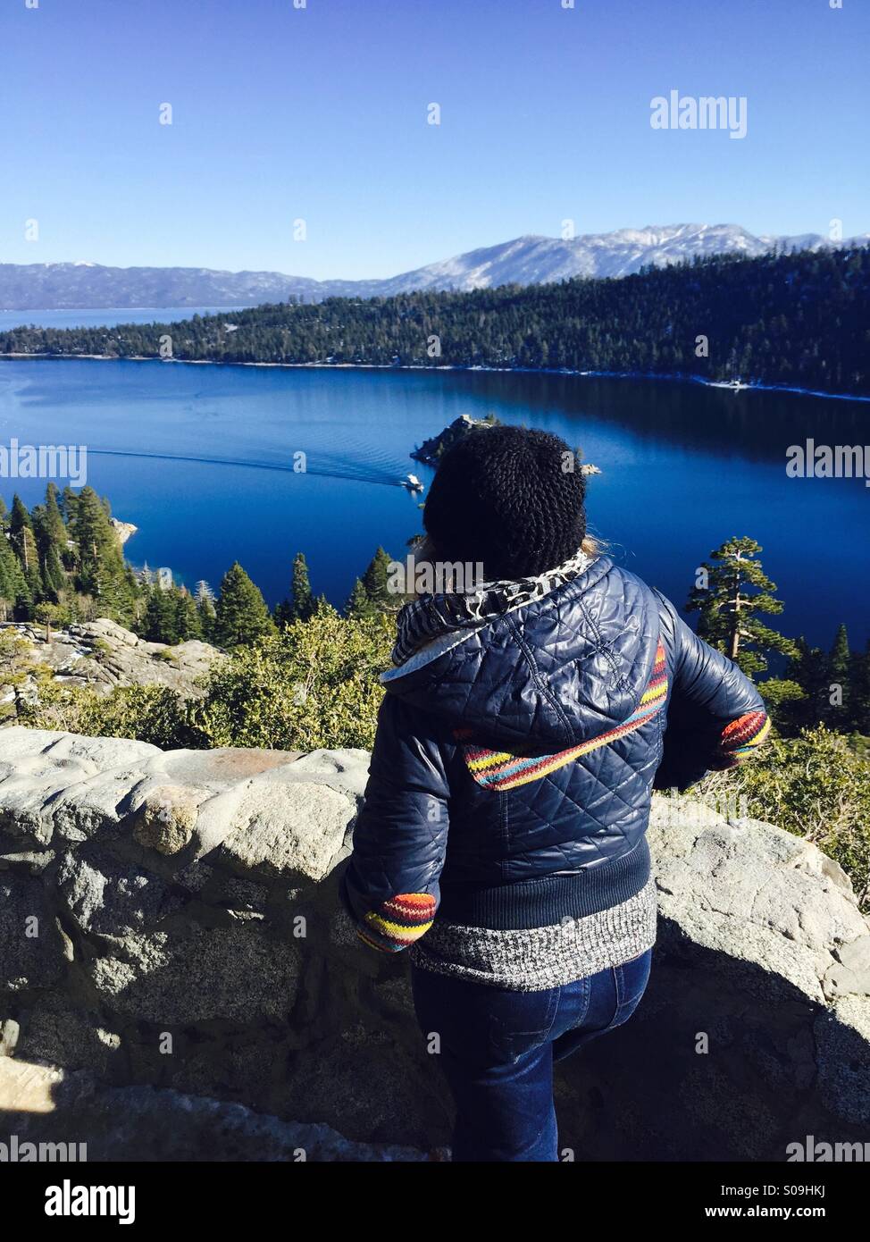 Taking in the view Stock Photo - Alamy