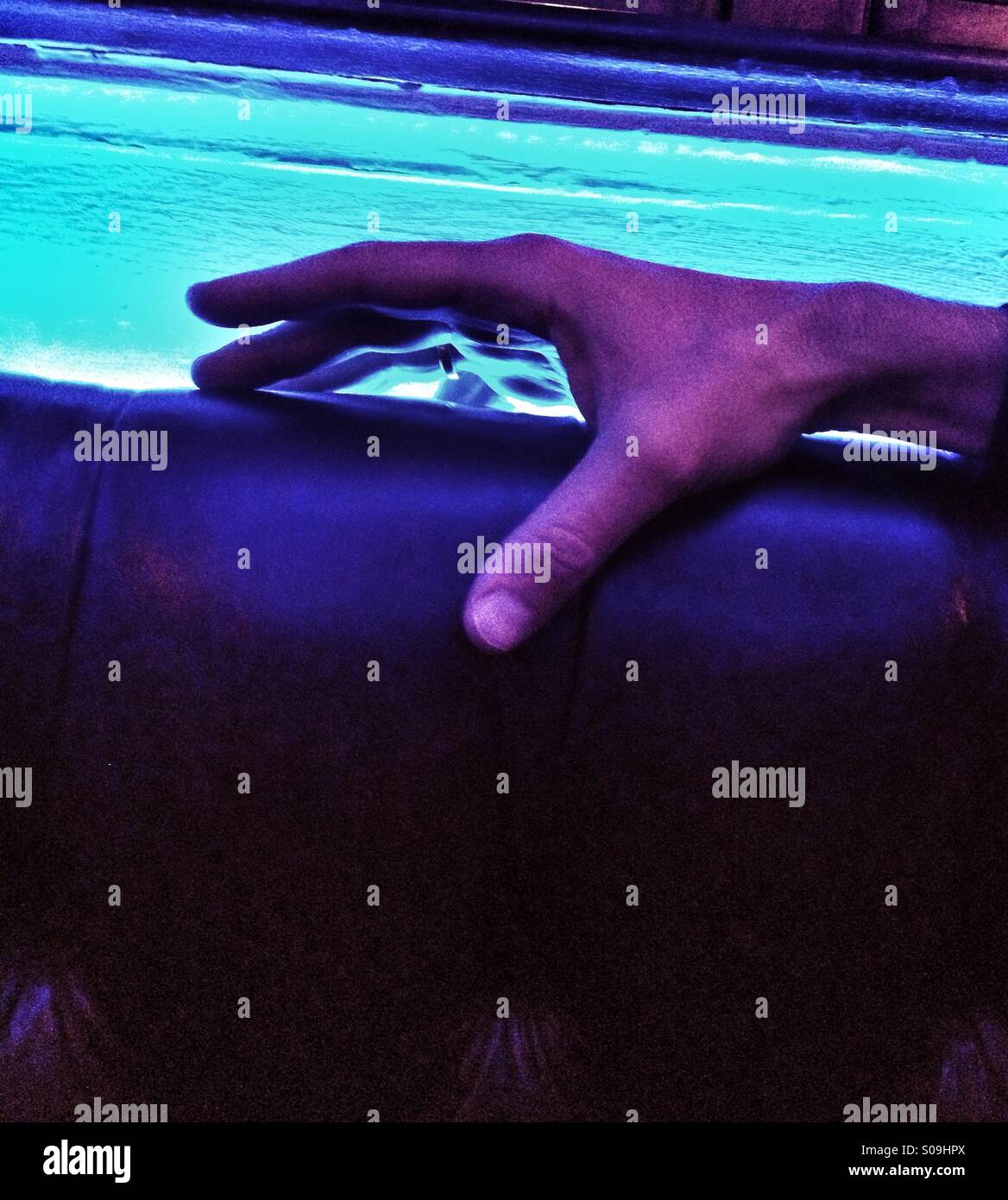 Blue hand hi-res stock photography and images - Alamy