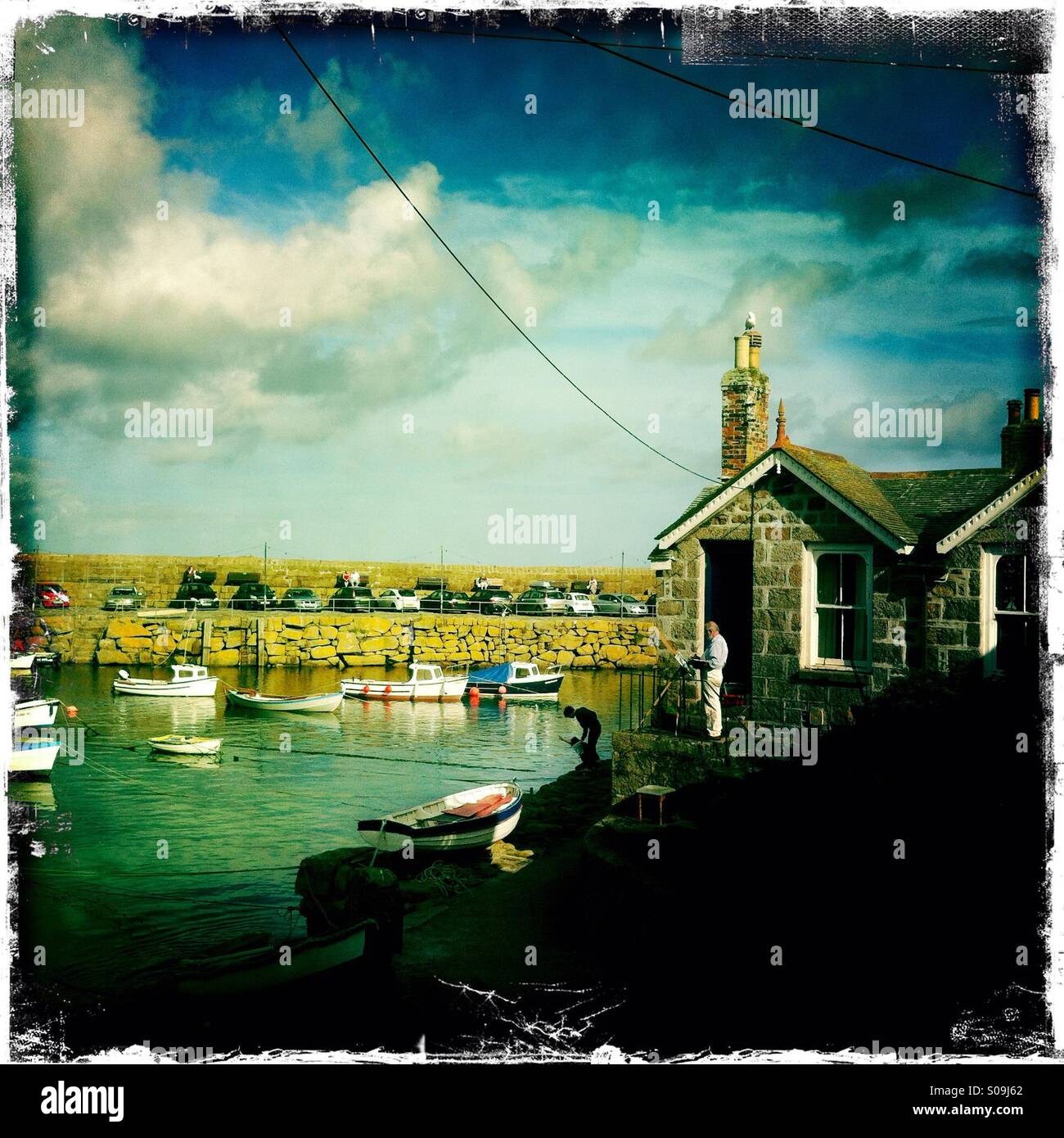 Harbor of Mousehole, Cornwall, UK Stock Photo - Alamy