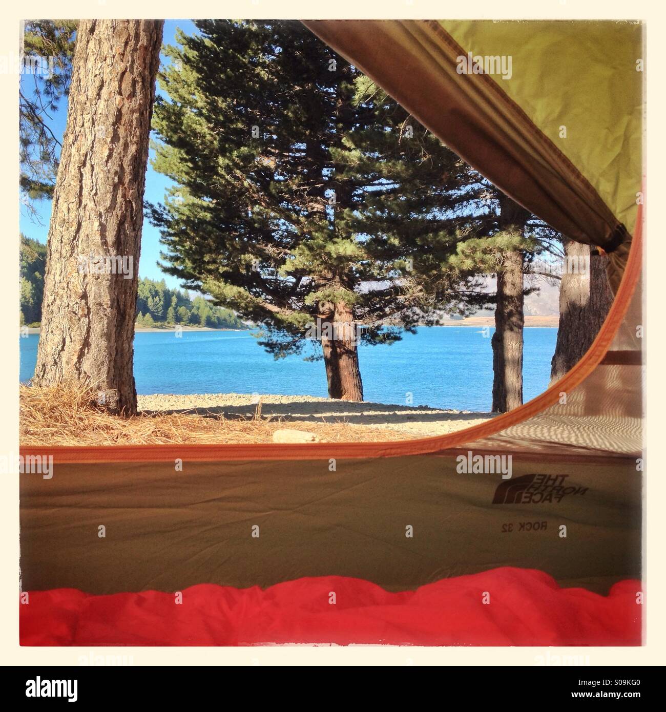 Camping with a view Stock Photo - Alamy