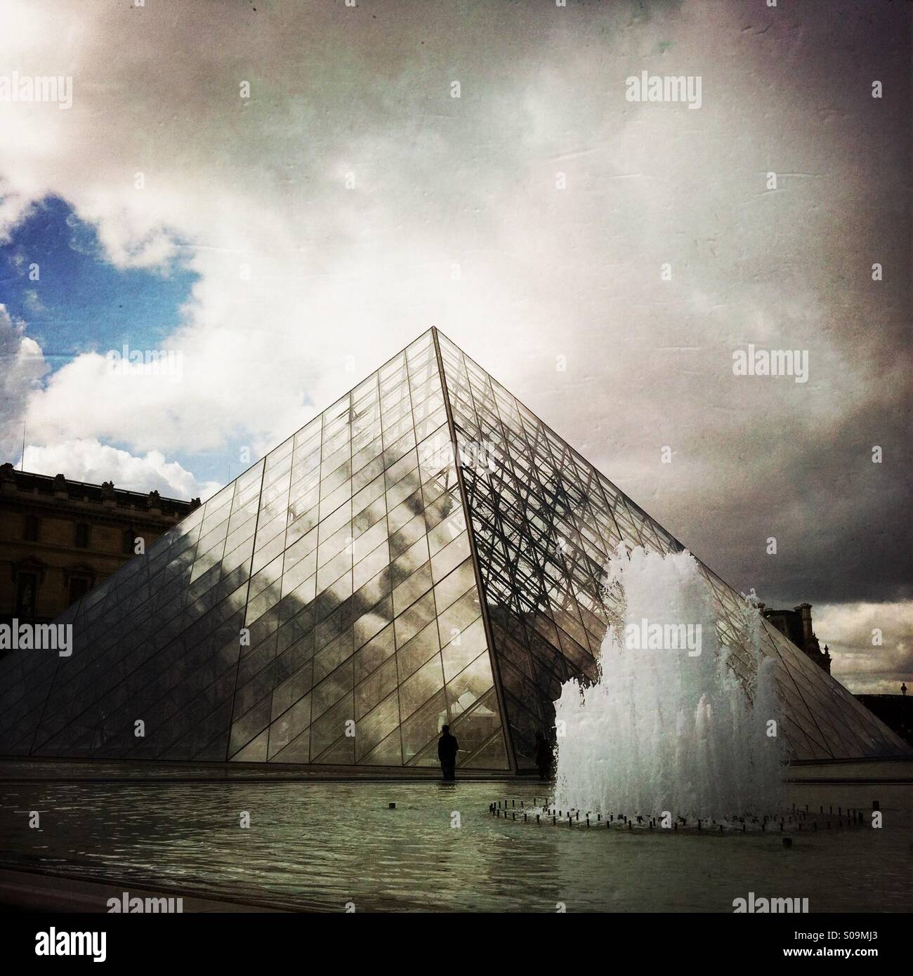 Looking at the outside of The Louvre museum. Paris, France Europe Stock ...