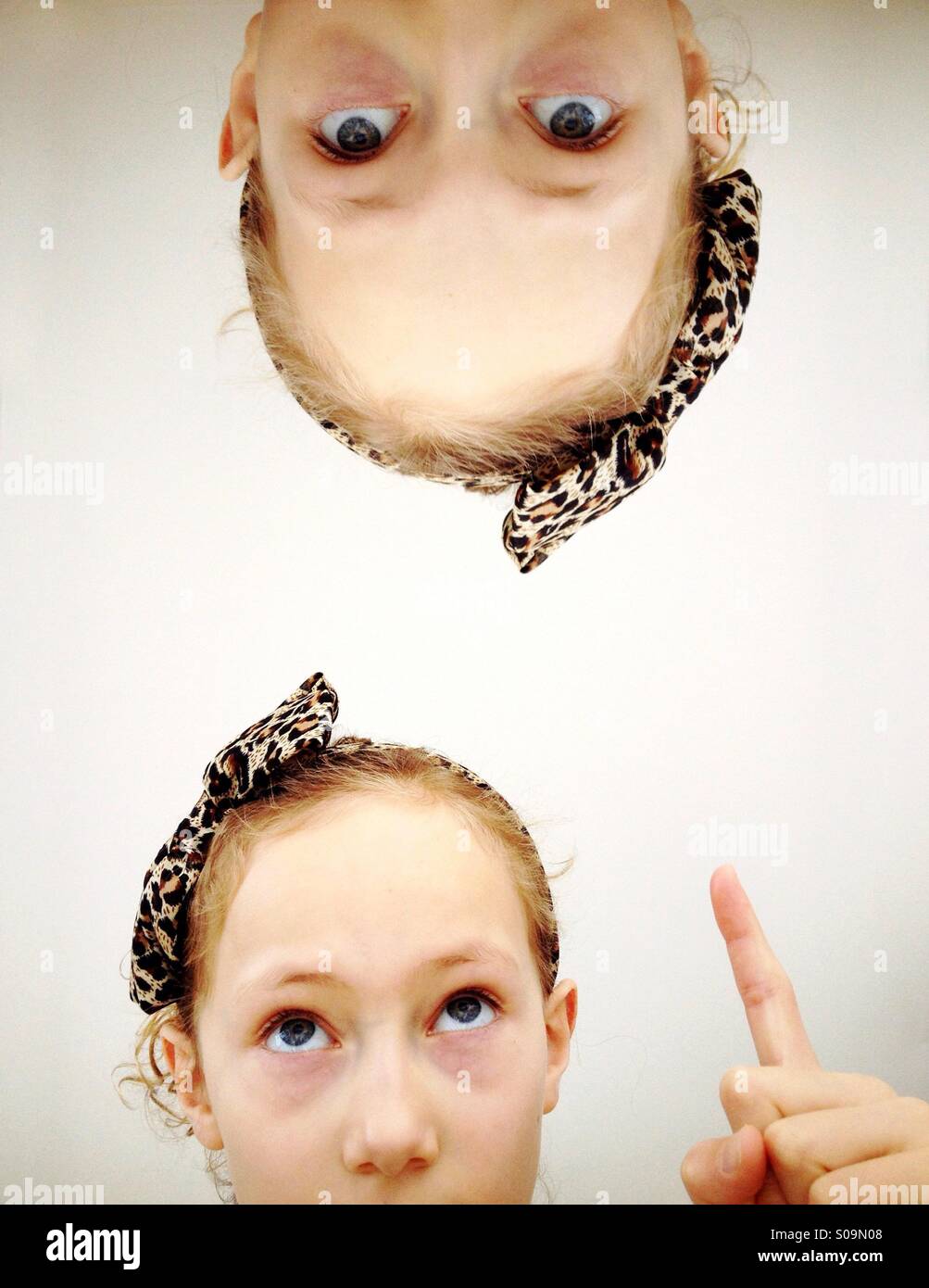 Child pointing to herself hi-res stock photography and images - Alamy