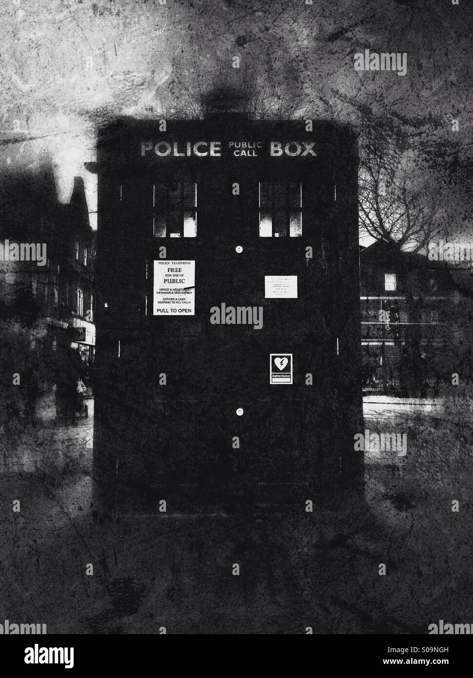 Doctor who,s police box time machine Stock Photo - Alamy