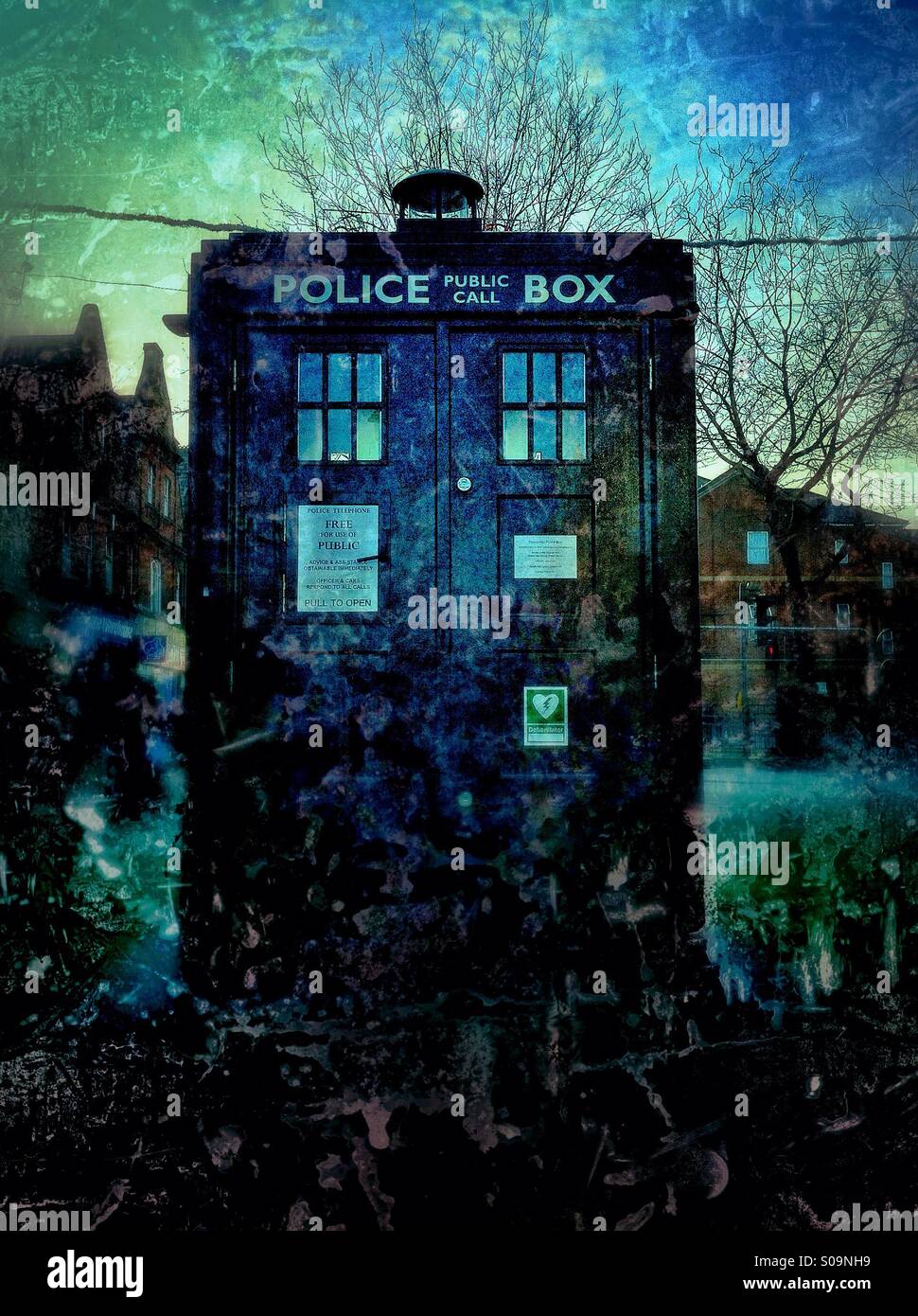 Police call box Stock Photo - Alamy