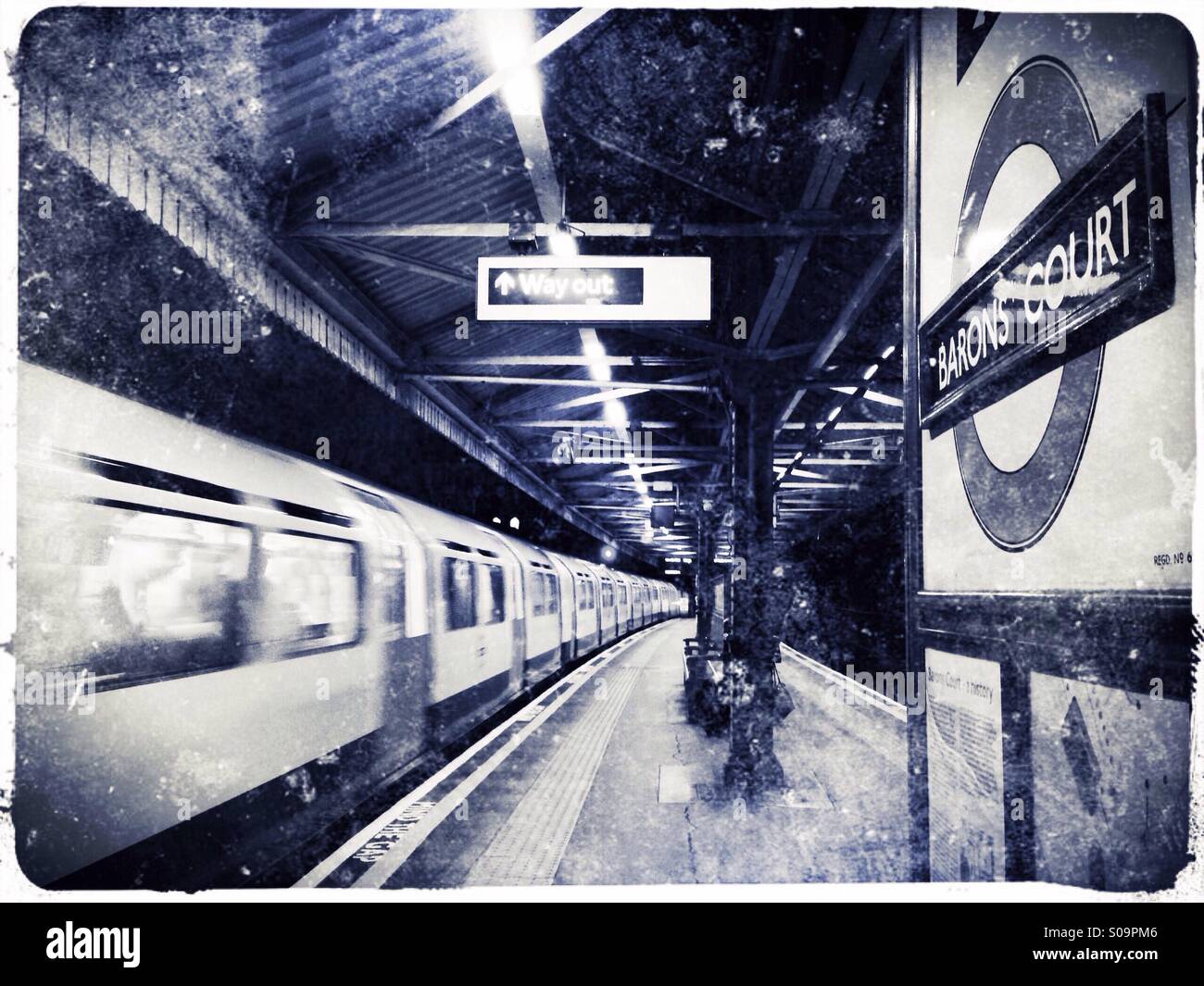 Barons court underground station hi-res stock photography and images ...