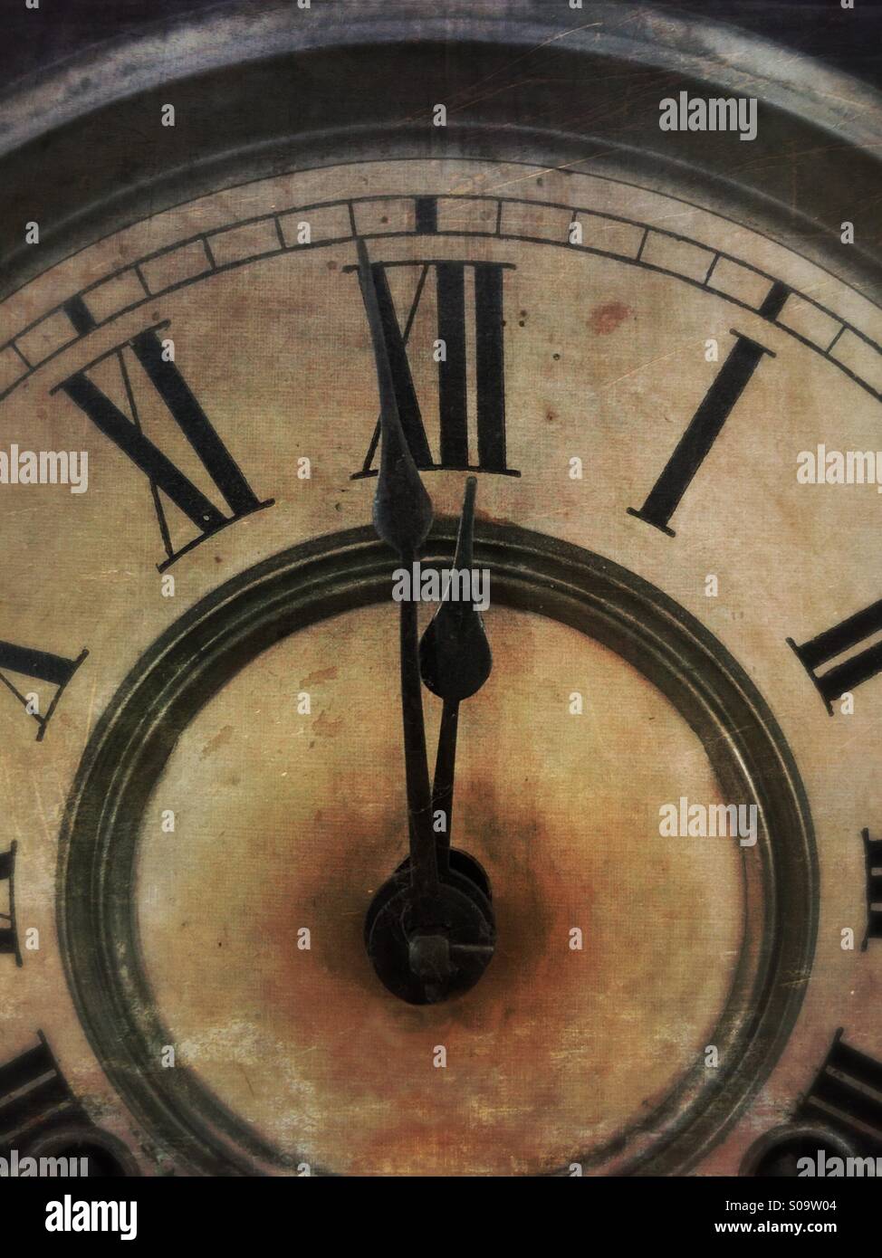 Antique Clock Face Midnight