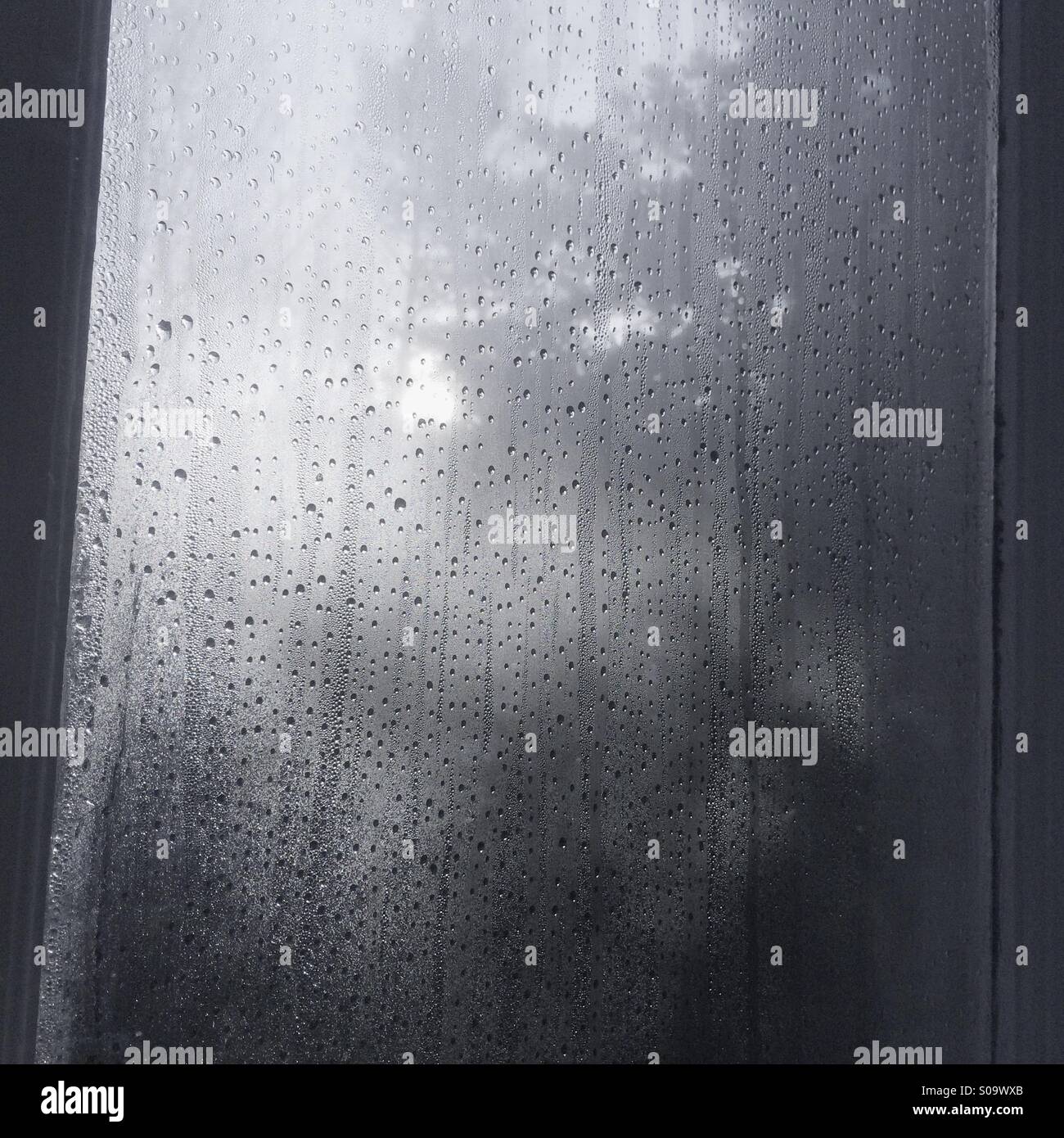 Condensation on a single glazed window in winter Stock Photo - Alamy