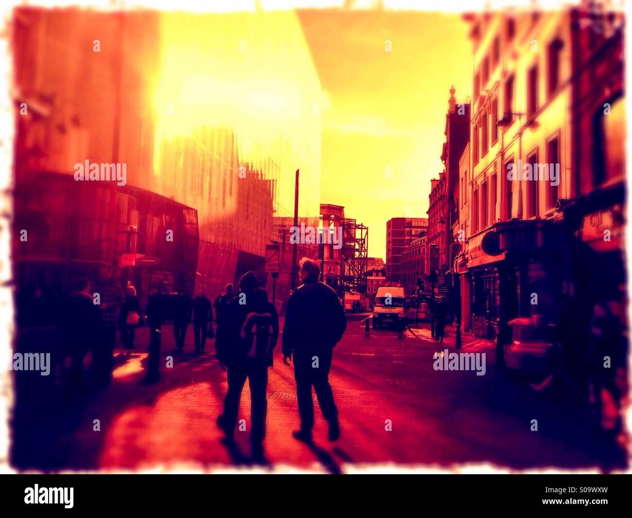Leicester square sunset hi-res stock photography and images - Alamy