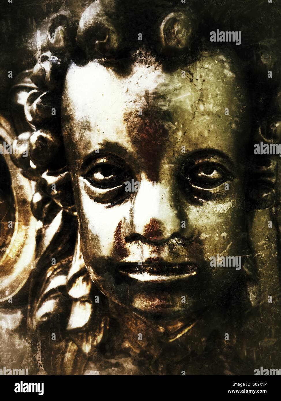 Small boy figure statue Stock Photo - Alamy