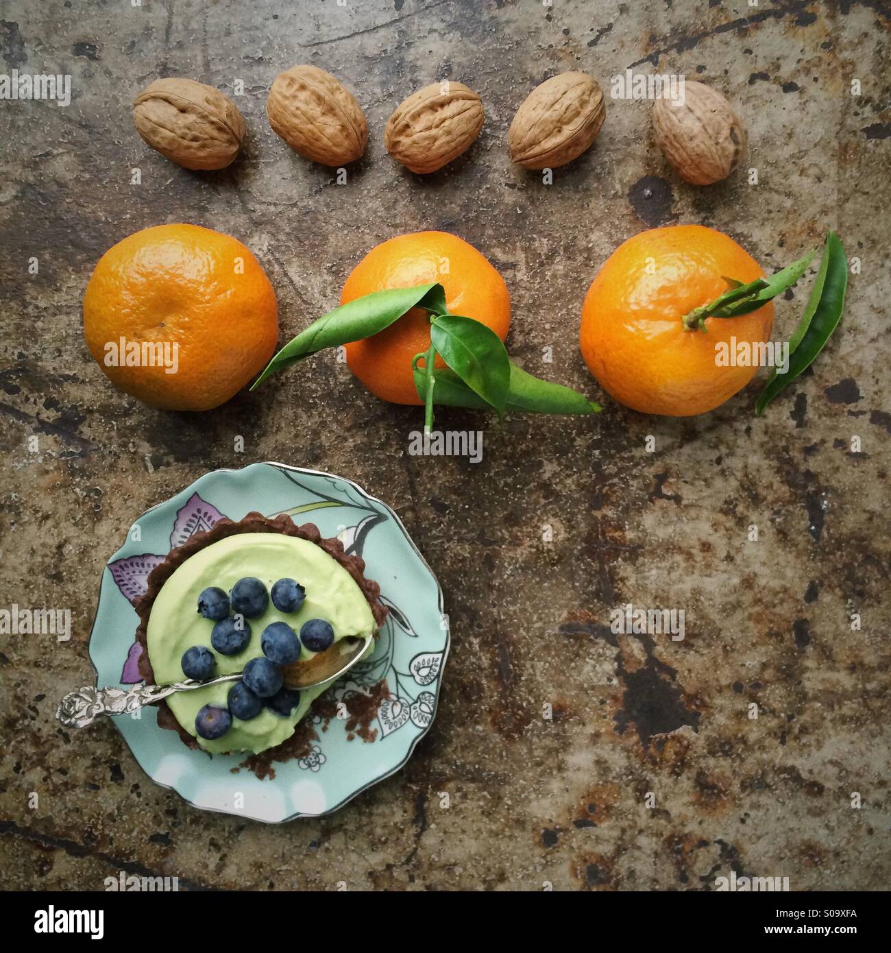 Taking a brake eating a cake Stock Photo - Alamy