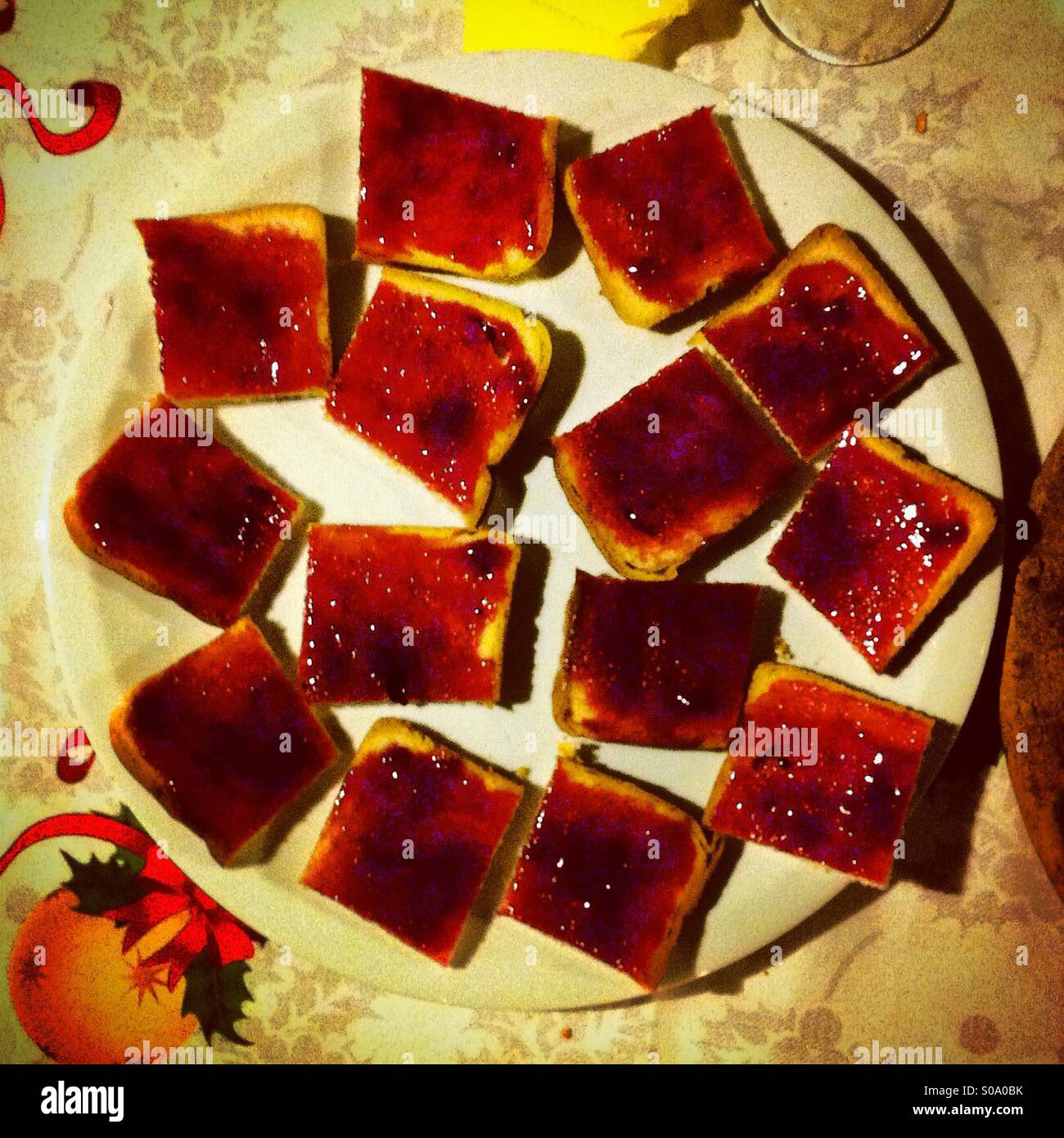 Jam petit fours Stock Photo - Alamy