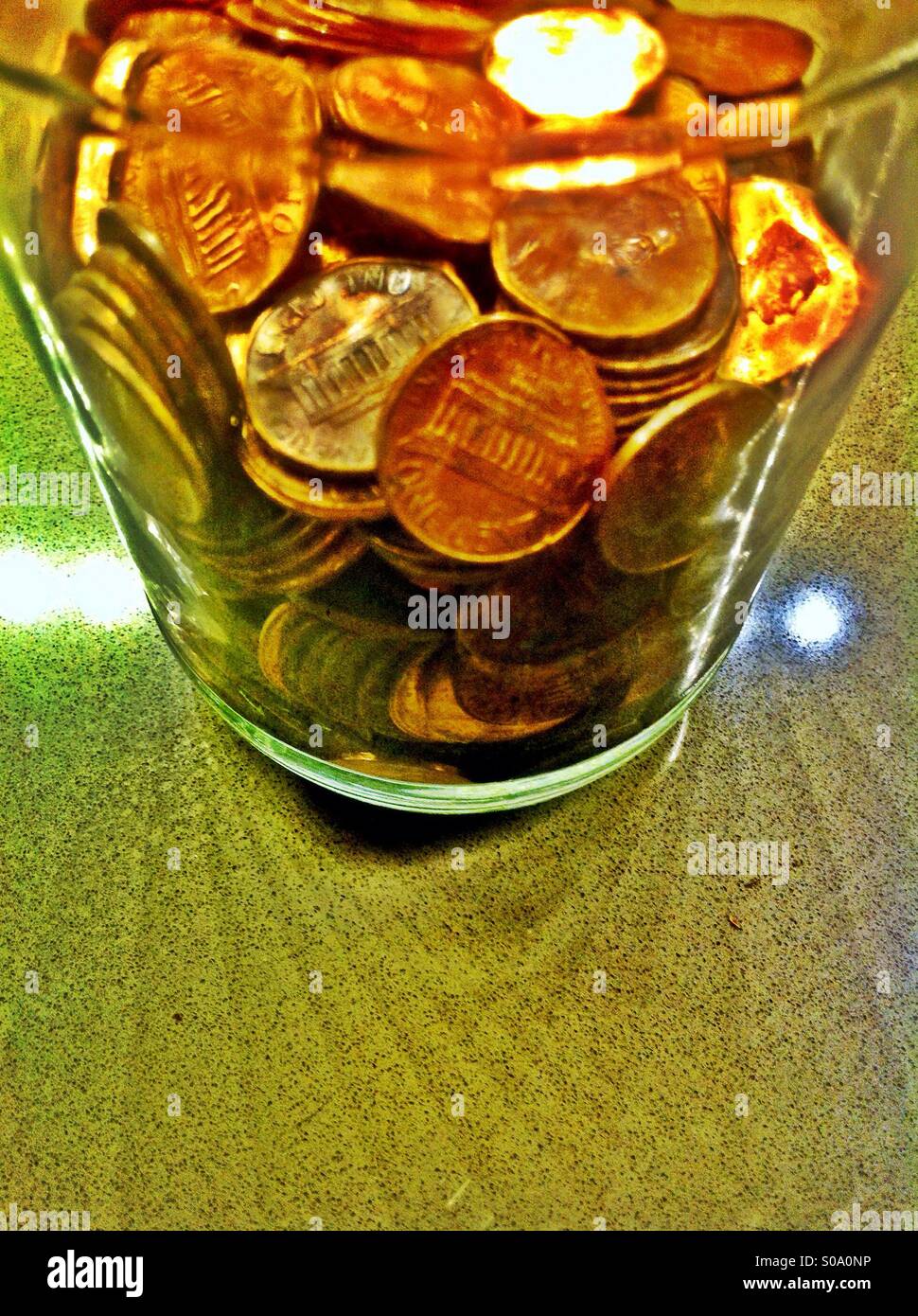 Pennies collection hi-res stock photography and images - Alamy