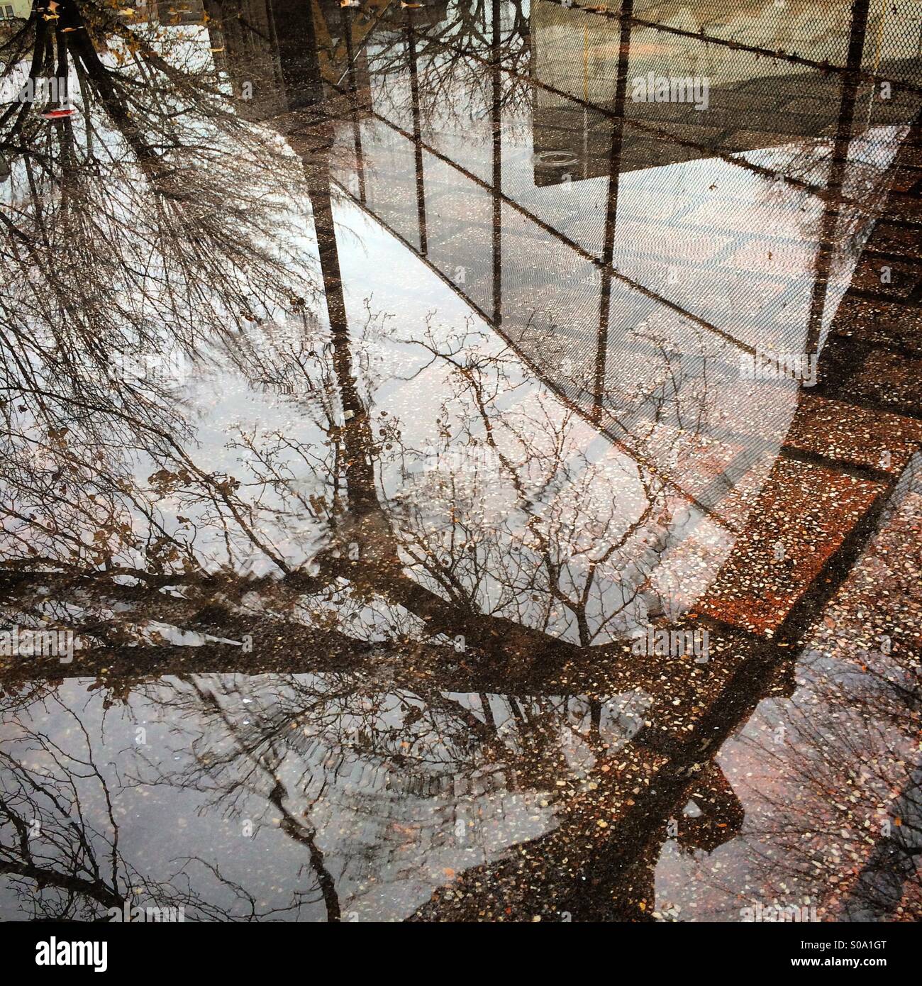 Reflection of a Playground Stock Photo - Alamy