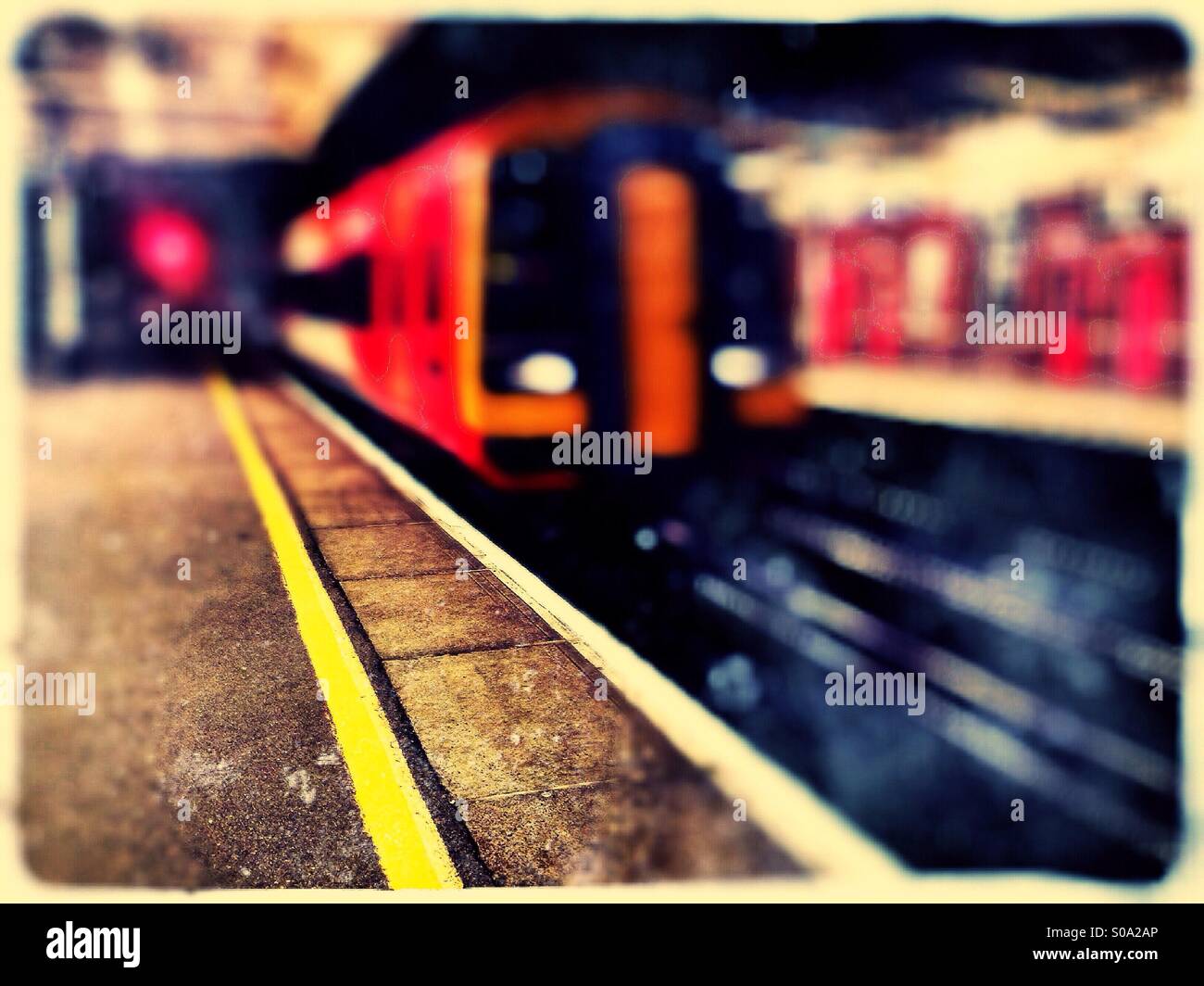 Approaching train night hi-res stock photography and images - Alamy