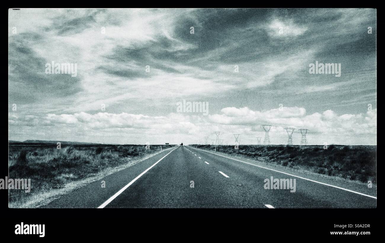 Empty flat road hi-res stock photography and images - Alamy