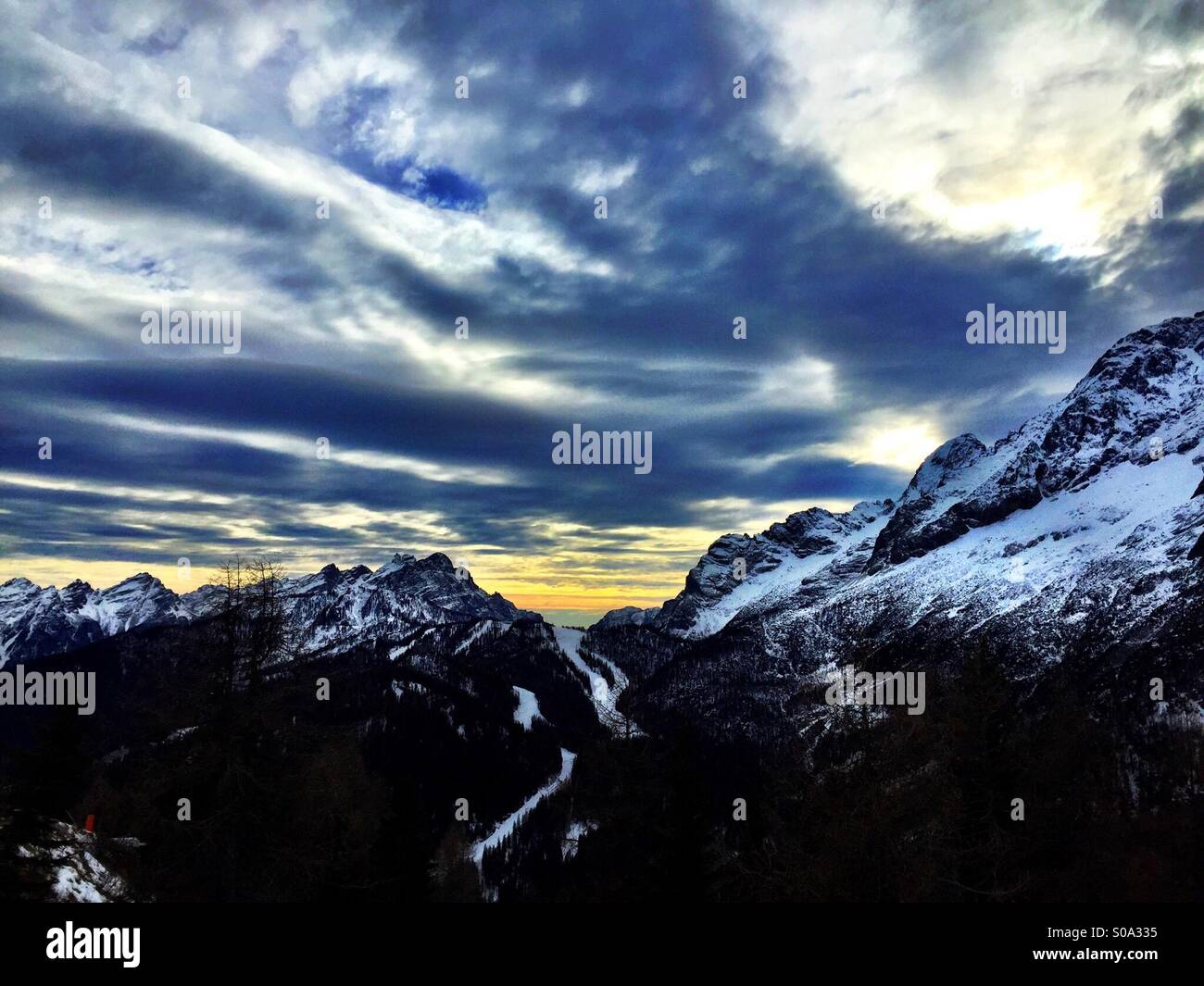 Dolomiti sunset hi-res stock photography and images - Alamy