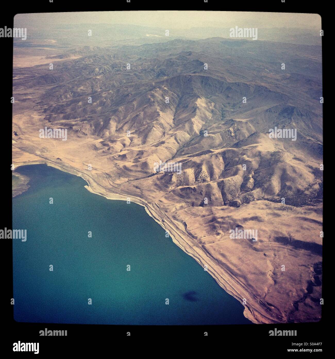 Pyramid Lake from above Stock Photo - Alamy