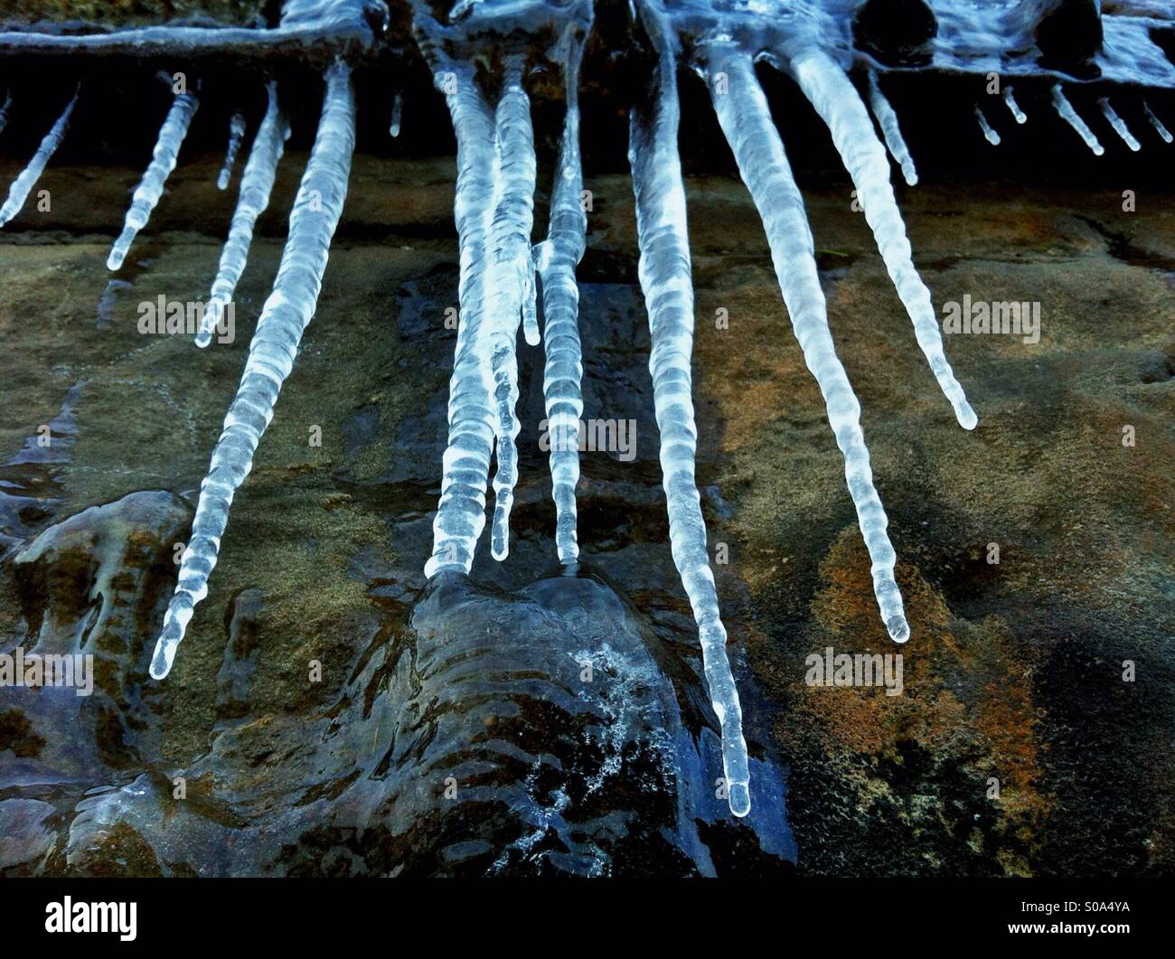 Wall of icicles hi-res stock photography and images - Alamy