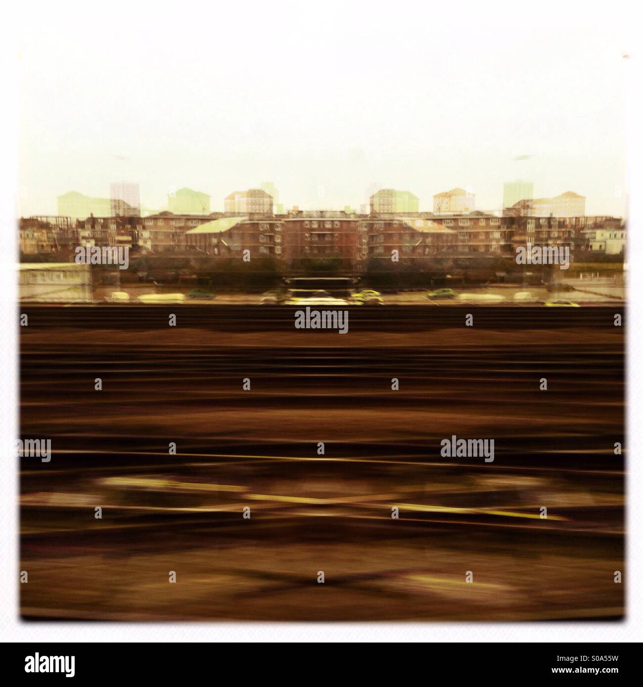 Moving train window view hi-res stock photography and images - Alamy