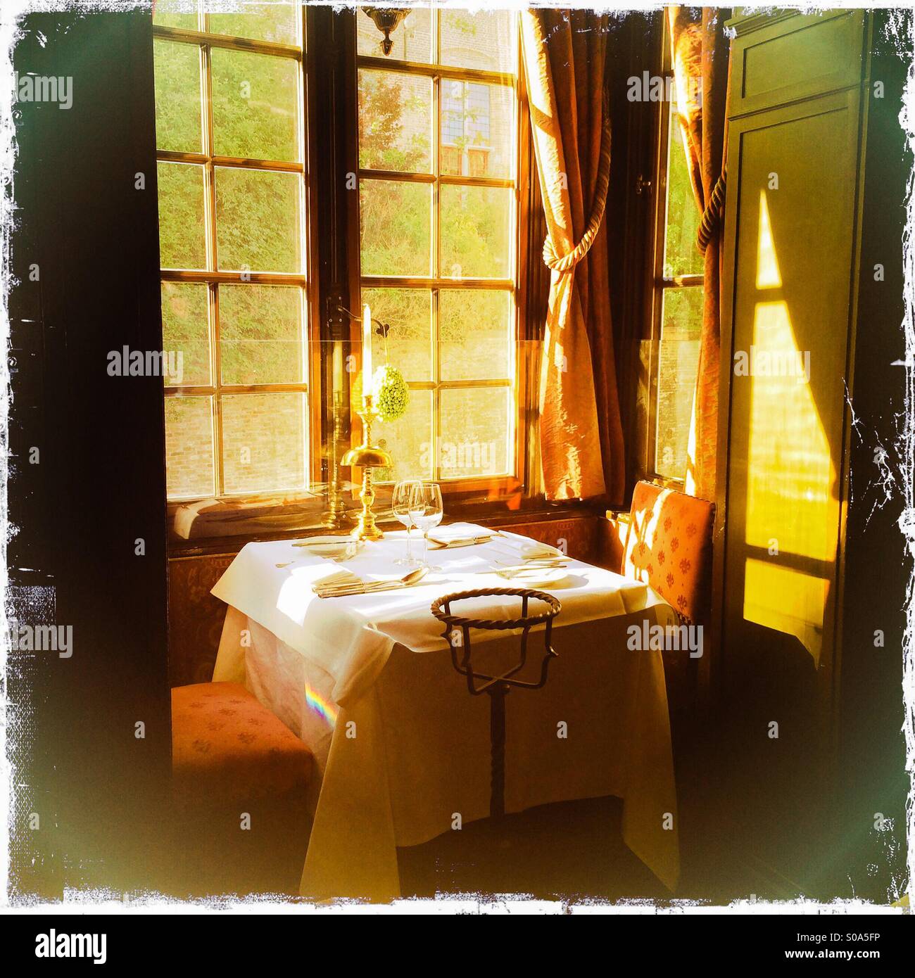 Table for two Stock Photo - Alamy