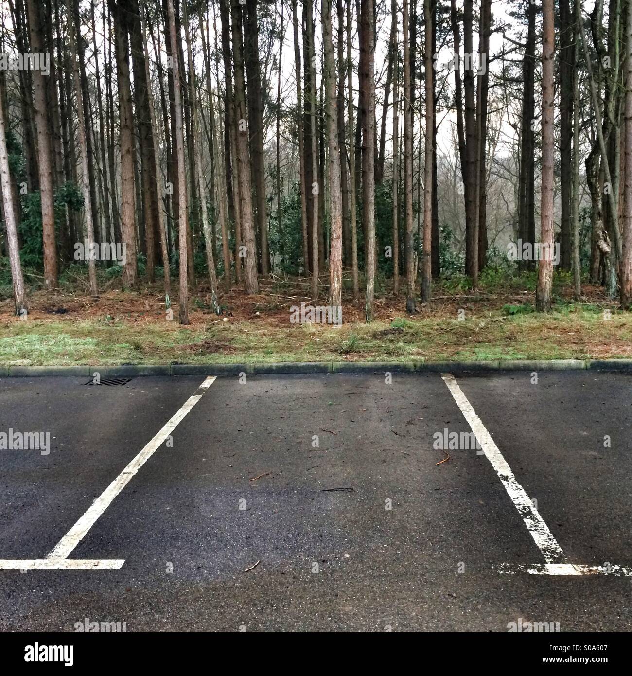 Deserted carpark hi-res stock photography and images - Alamy