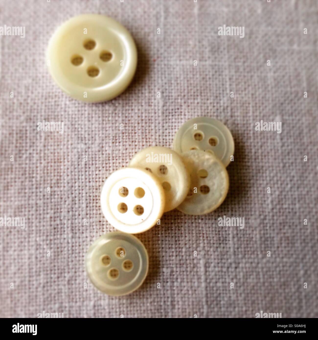 White bottoms on linen Stock Photo - Alamy