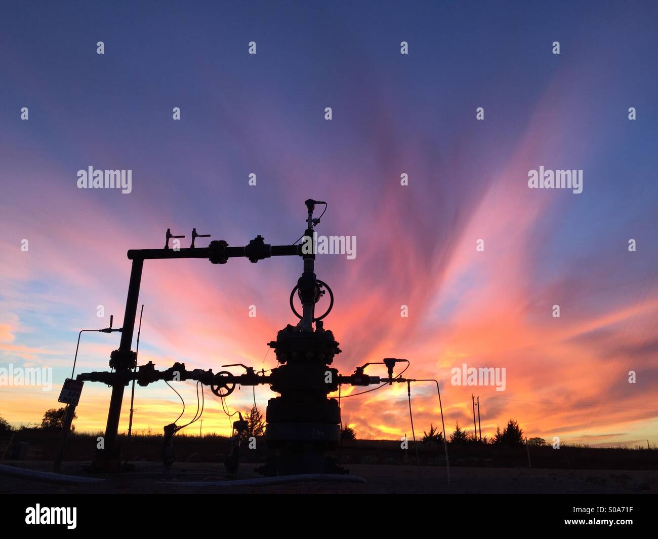 Oil Well Sunset