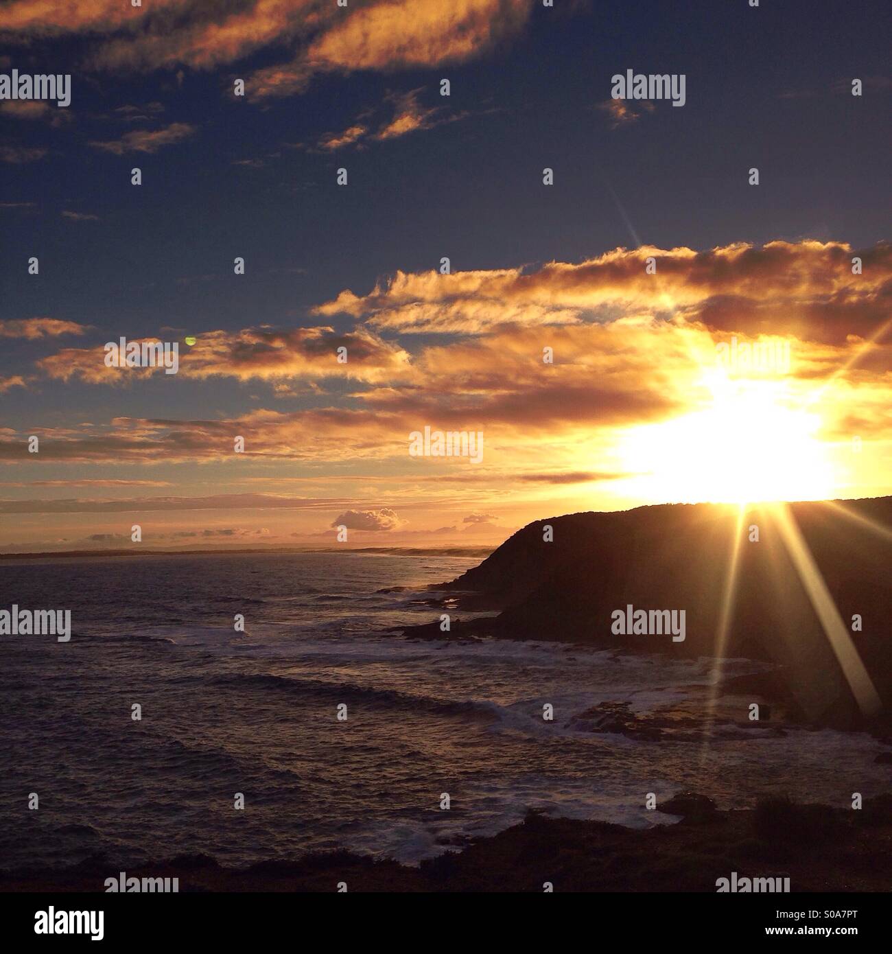 Sunset in Australia Stock Photo - Alamy