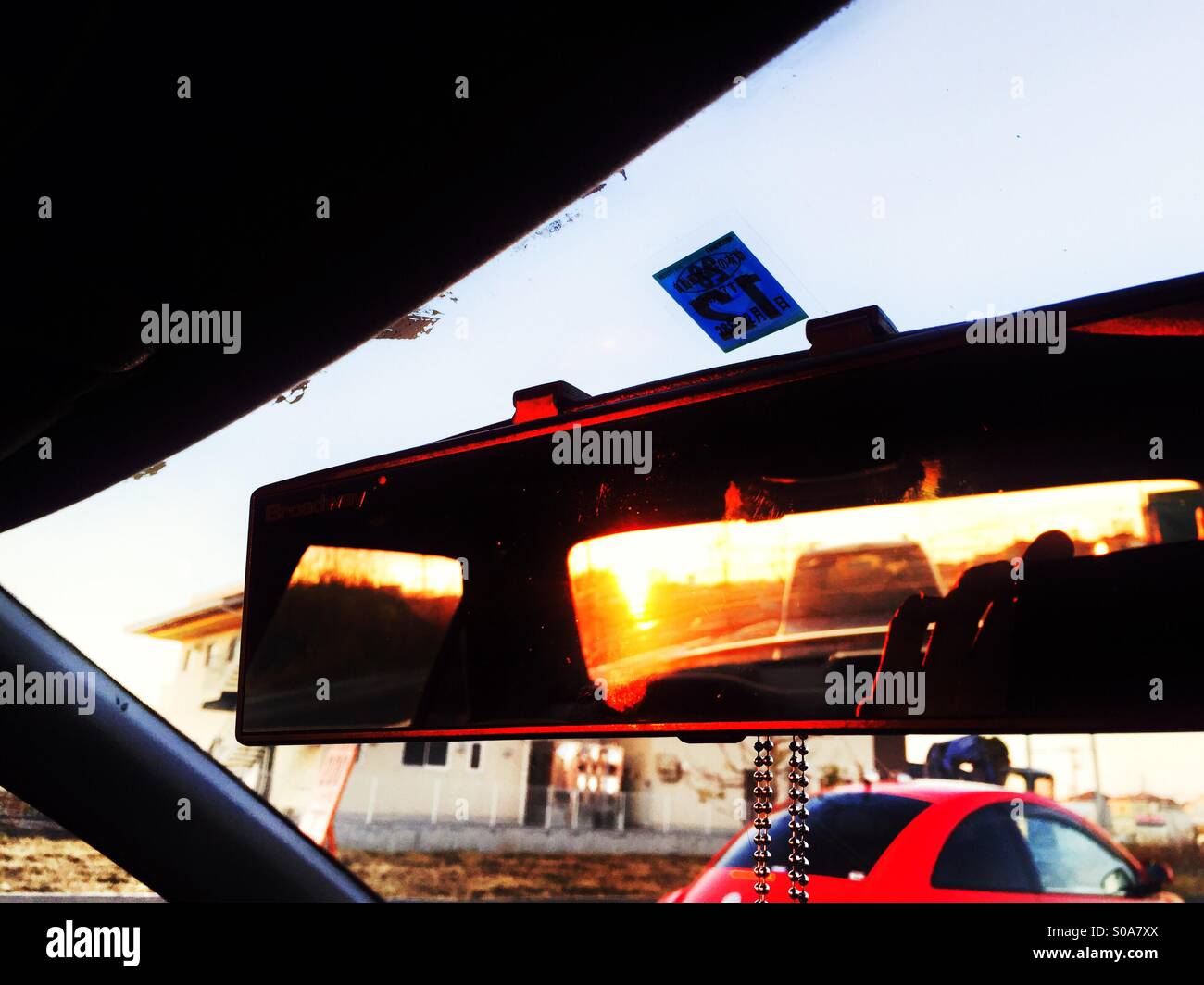 Sunrise driving car hi-res stock photography and images - Alamy