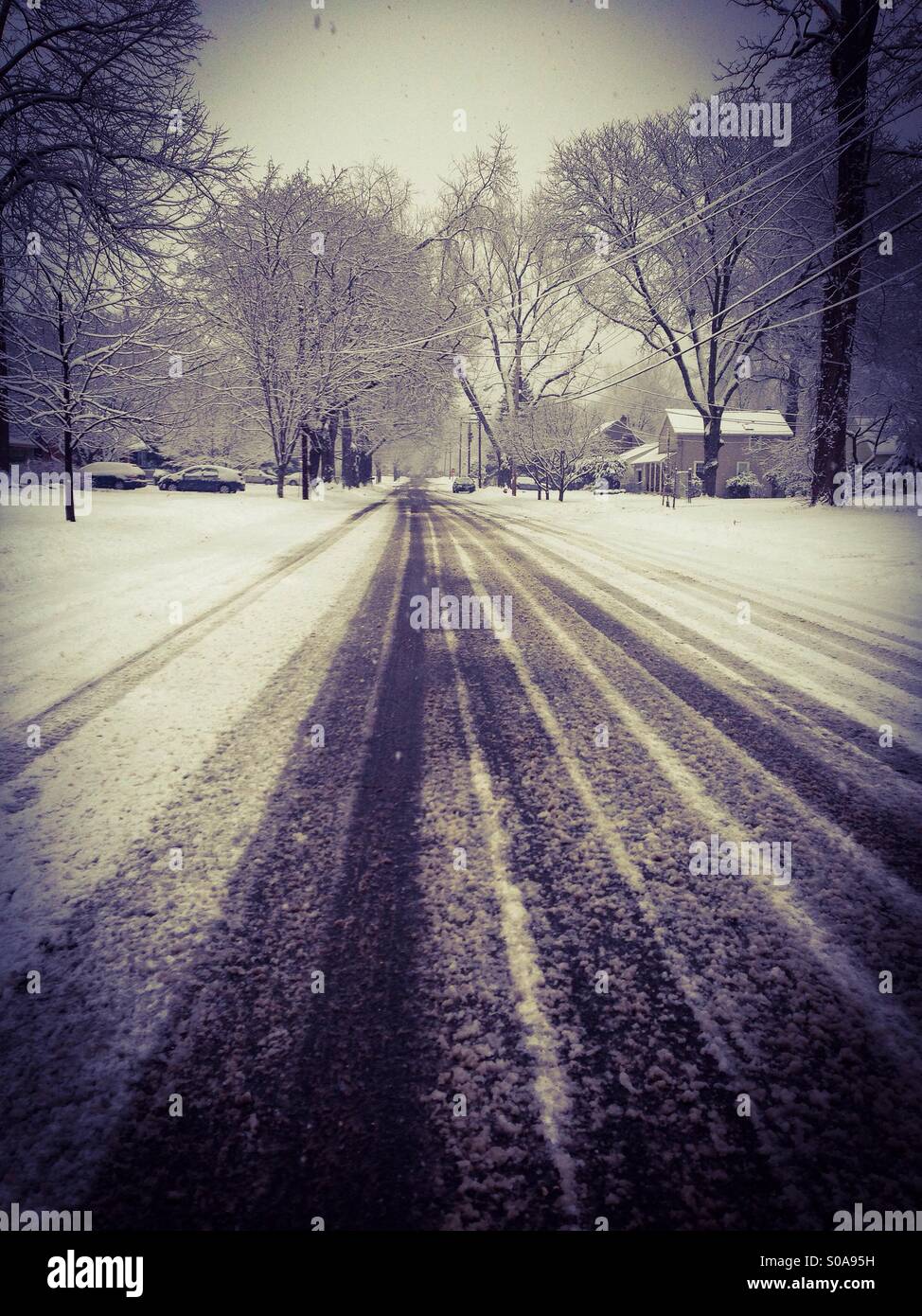 Travel town snowy conditions hi-res stock photography and images - Alamy