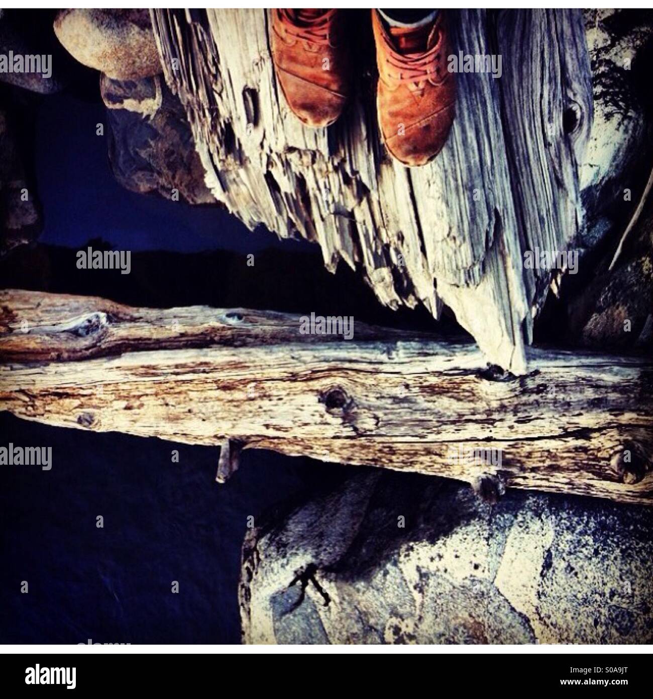 Wood log on river hi-res stock photography and images - Alamy