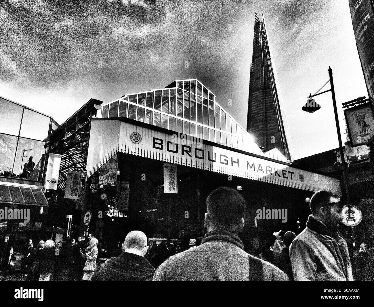 Borough market london Black and White Stock Photos & Images - Alamy