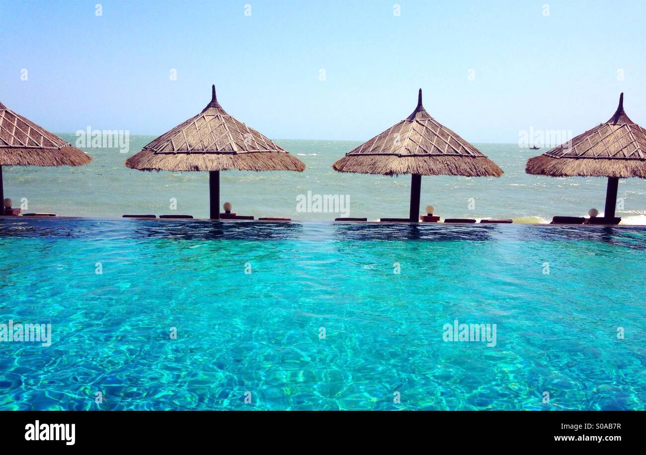 Swimming pool and sea Stock Photo - Alamy