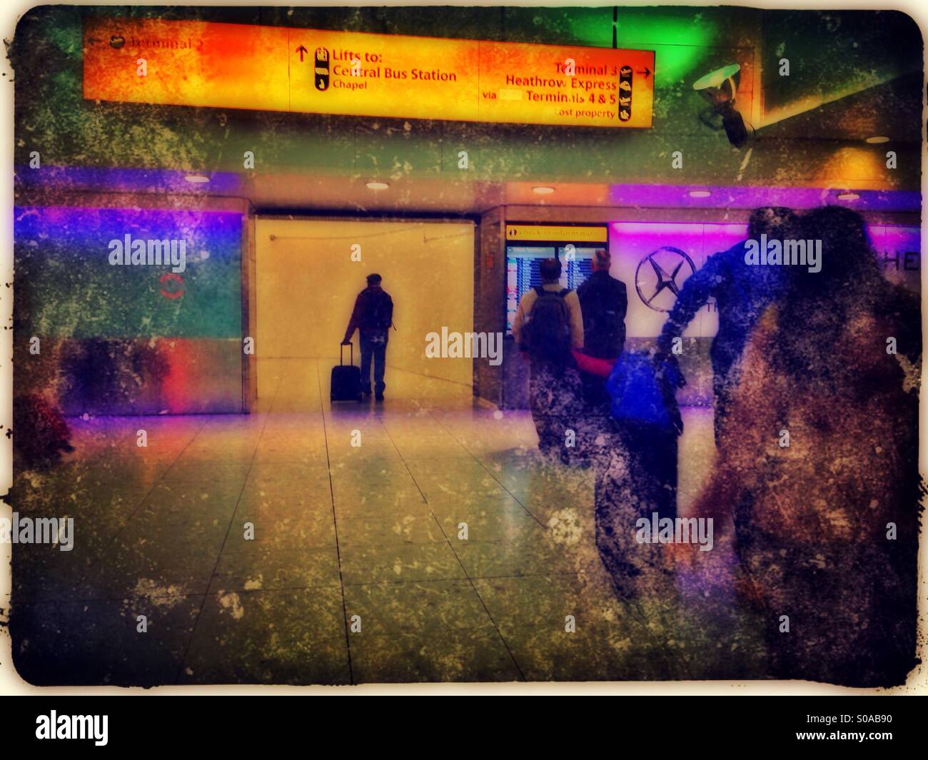 Heathrow airport underground station, London, UK Stock Photo - Alamy