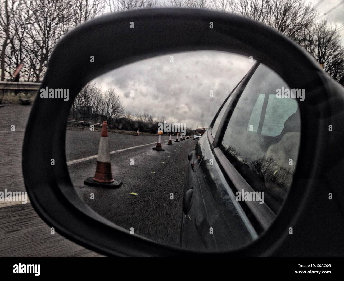 Traffic cones car in hi-res stock photography and images - Alamy