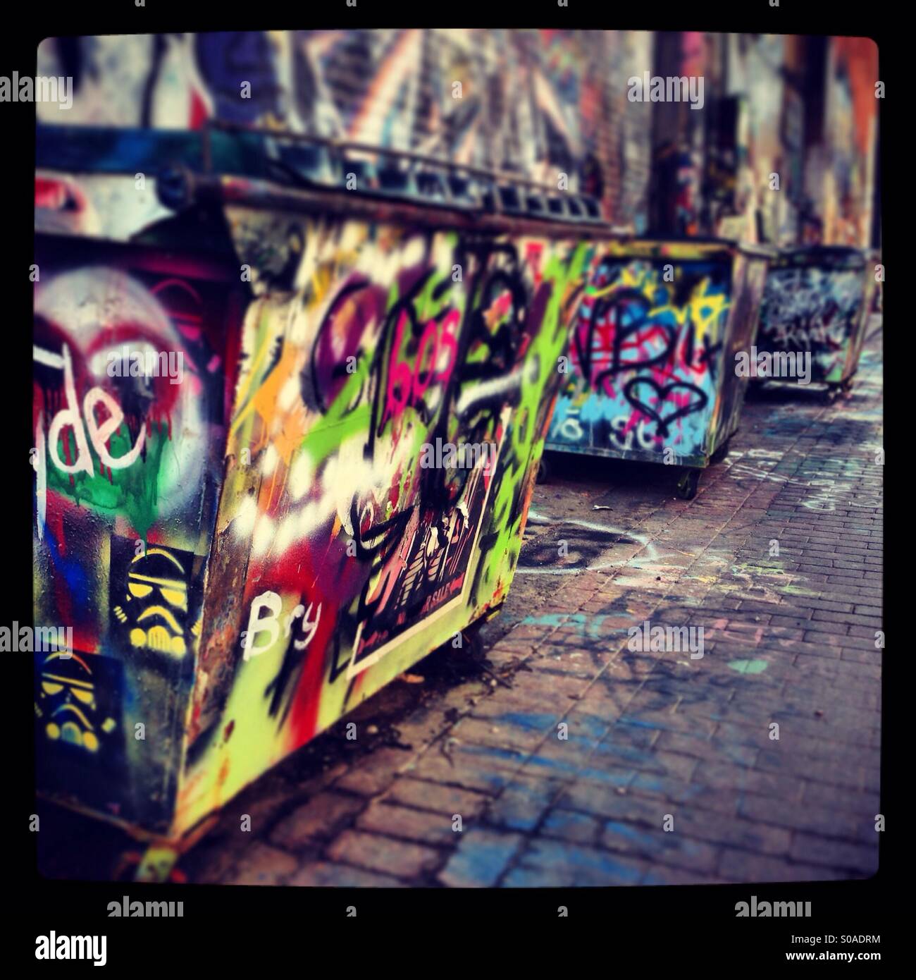 Graffiti and garbage hi-res stock photography and images - Alamy