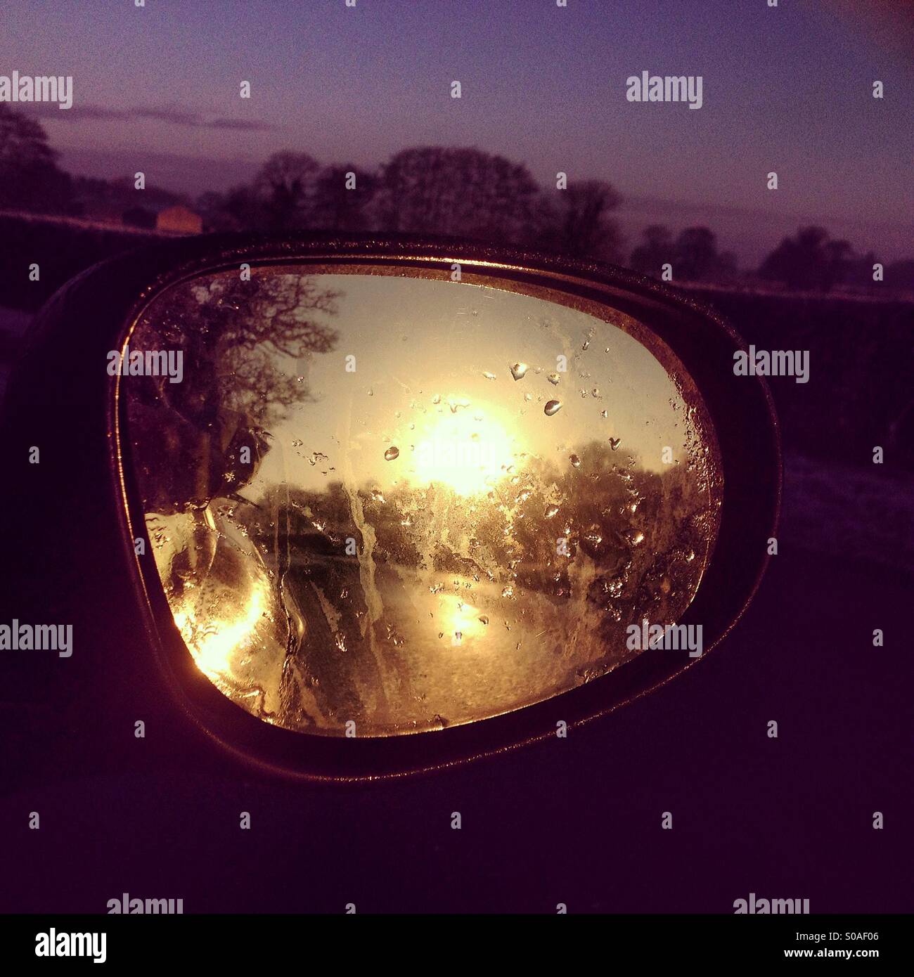 Car mirror reflection hi-res stock photography and images - Alamy