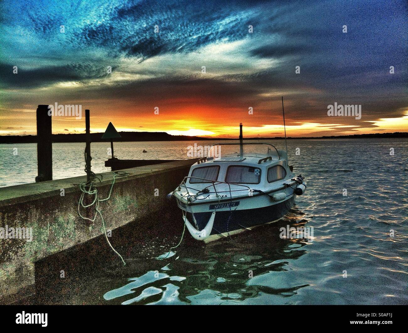 Mudeford quay sunset hi-res stock photography and images - Alamy