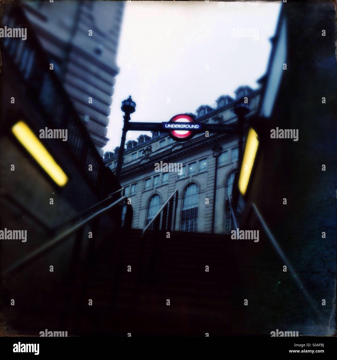 London underground sign neon hi-res stock photography and images - Alamy