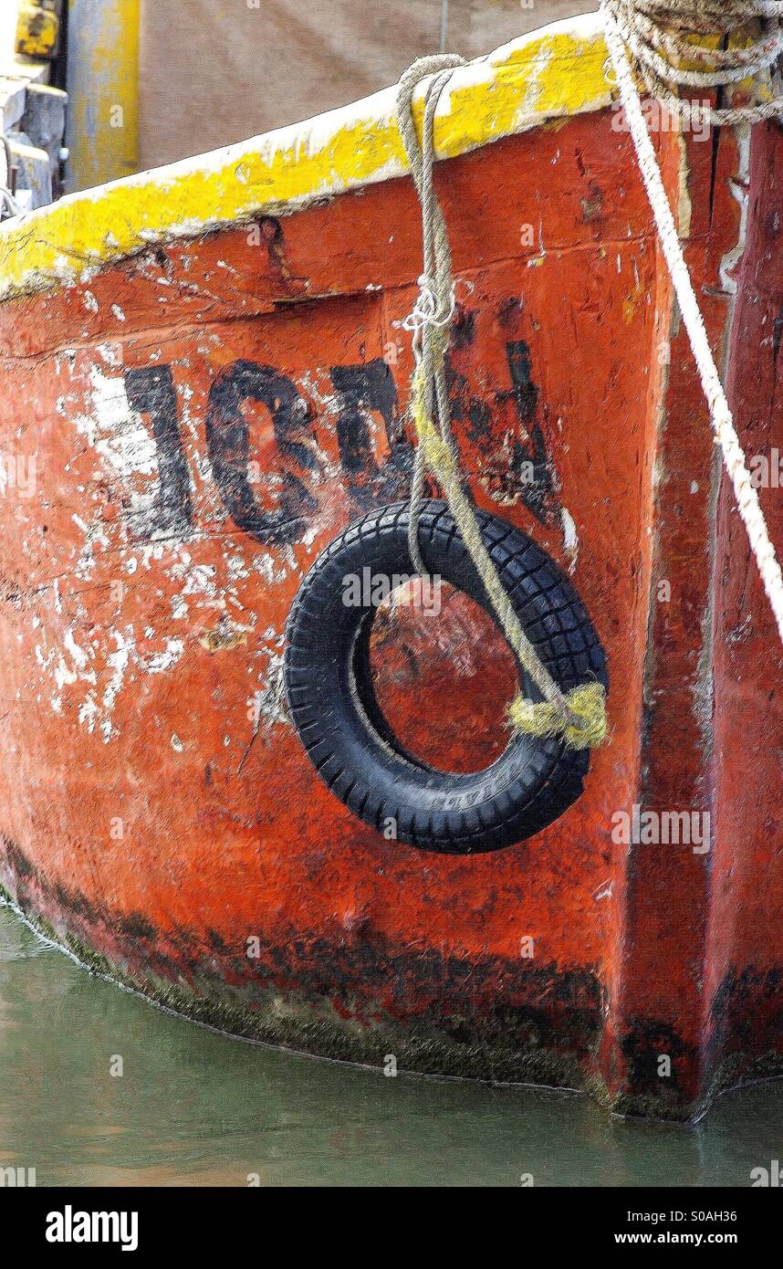 Fishing boat tire hi-res stock photography and images - Alamy