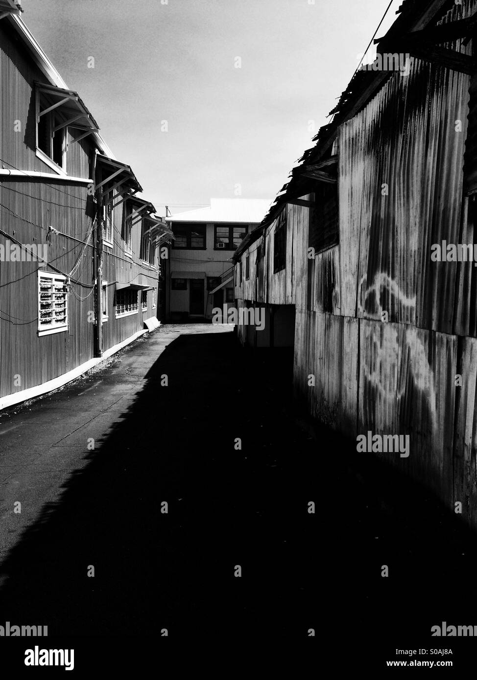 Alleyway Black and White Stock Photos & Images - Alamy