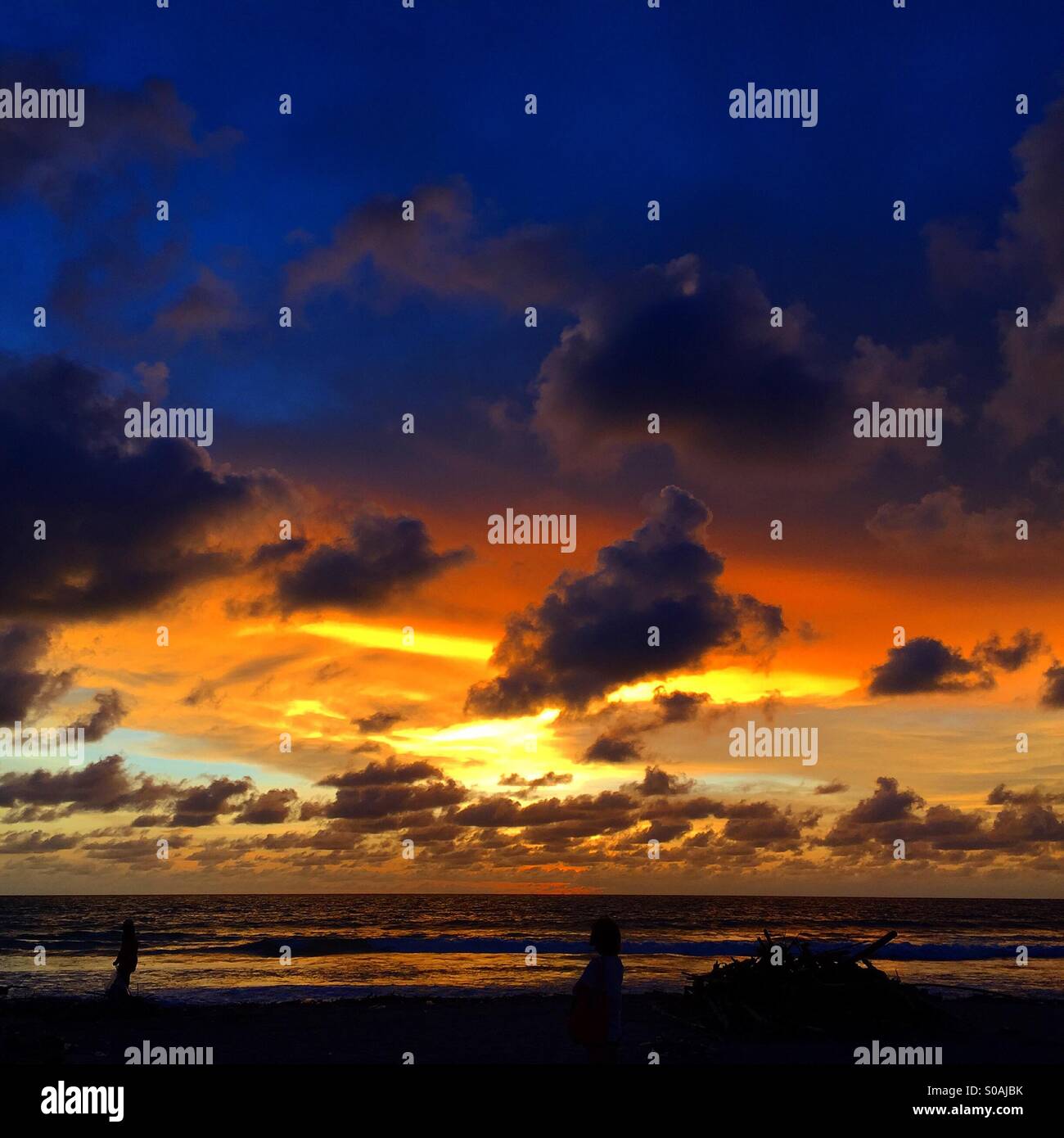 Seminyak beach in Bali Indonesia during sunset Stock Photo - Alamy