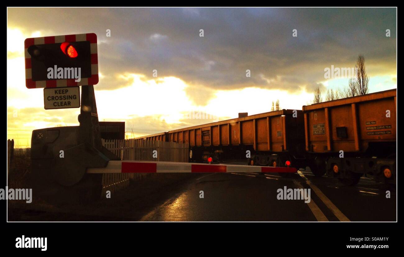 Gated crossing hi-res stock photography and images - Alamy