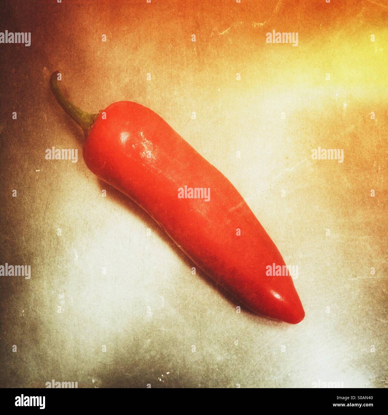 Fiery red Chilli Stock Photo - Alamy