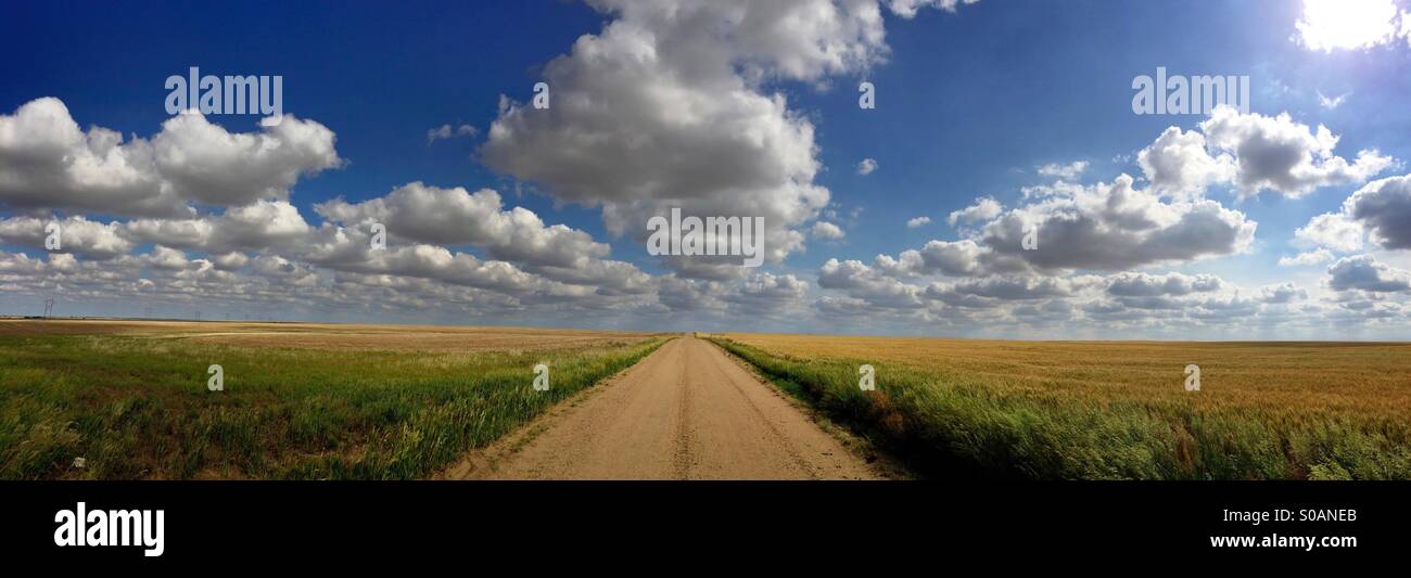 Wide open skies in western Kansas Stock Photo - Alamy