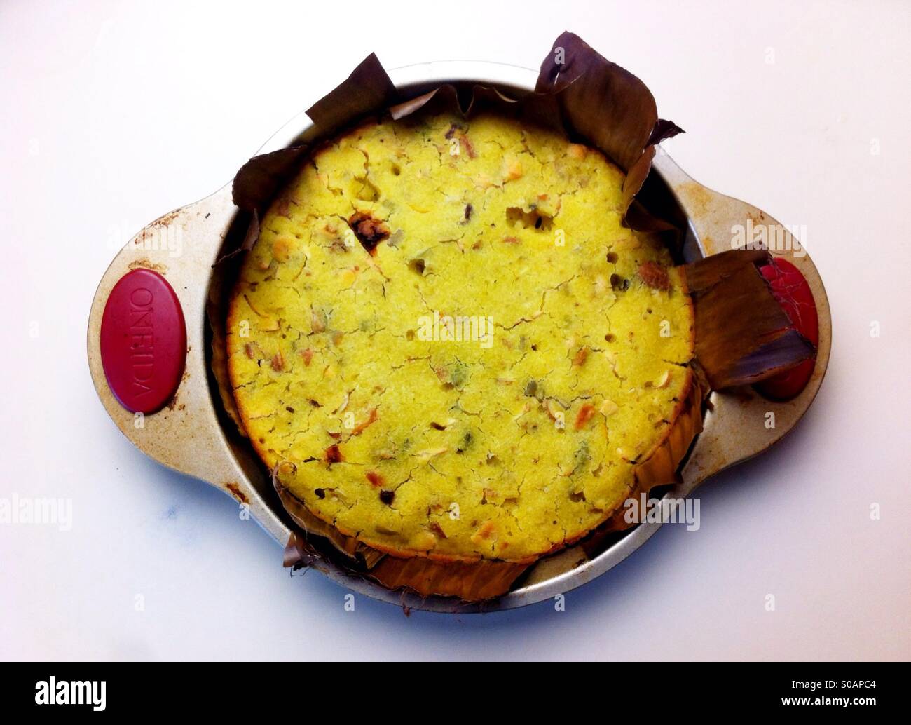 Philippine rice cake in banana leaves Stock Photo - Alamy
