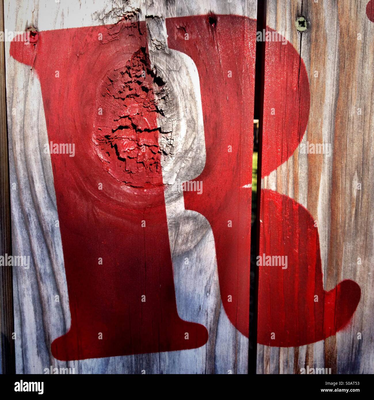 Stencilled letter hi-res stock photography and images - Alamy