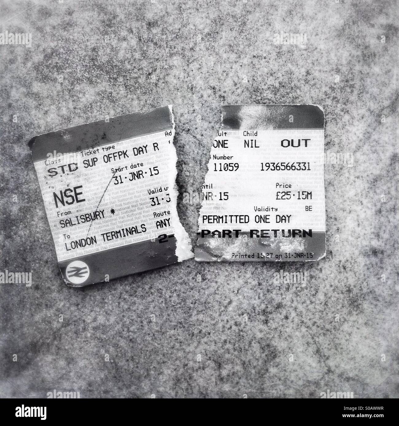 Day return ticket hi-res stock photography and images - Alamy